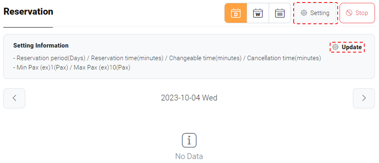 Enable Reservation and setup basics - Nstory Insider